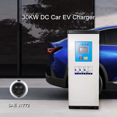 China Commercial SAE J1772 30kW DC EV Charger Station Fast Charging with Dual Gun for sale