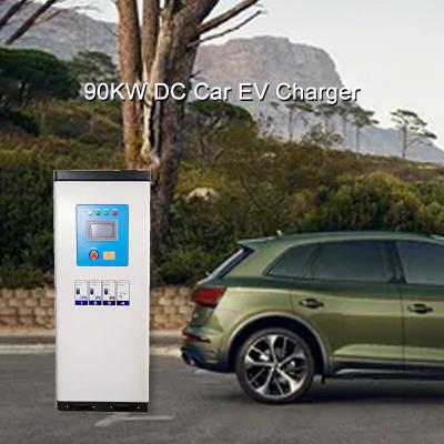 China Commercial 90kW DC Fast EV Charging Station with Dual Gun OCPP CE for sale