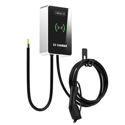 China 32A Three Phase Electric Car Charger OCPP 1.6 Type 2 Charging Station for sale