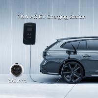 China Three Phase AC EV Charging Station 5in Screen 7KW Wall Charger for sale