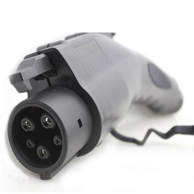 China SAE J1772 110V 16A Single Phase Electric Vehicle Charging Connector with 3x2.5mm² Cable for sale
