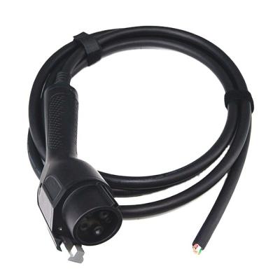 China SAE J1772 110V 16A 32A AC EV Charging Plug Type 1 CCS Connector with 4x2.5mm² Cable for sale