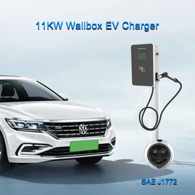 China Residential Wallbox EV Charger 16A SAE J1772 11kW Smart Charging Station for sale