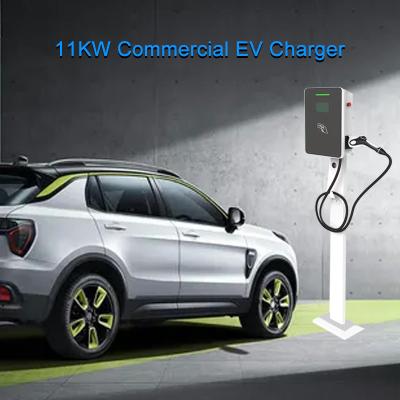China 11KW Commercial EV Charger CE Smart Car Charging Station for sale