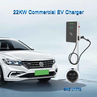 China 380VAC 22KW 32A Commercial EV Charger SAE J1772 Ethernet OCPP1.6 for sale