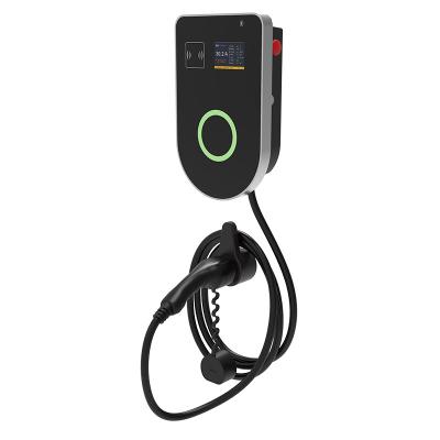 China GB/T 11kW Type 2 Home EV Charger Wallbox 32A 220V AC Smart Charging Station for sale