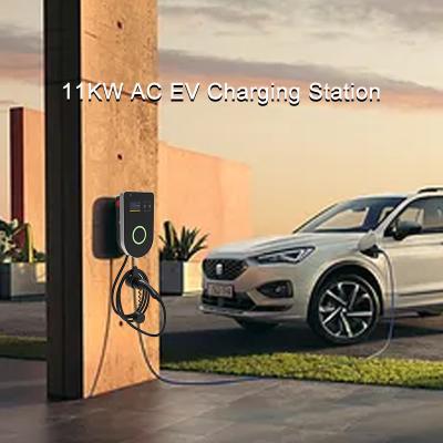 China OCPP1.6 Json AC EV Charging Station CE 11KW Car Charger Single Phase for sale