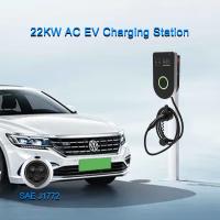China SAE J1772 AC EV Charging Station 22kW 32A Smart Electric Car Charger 50Hz for sale