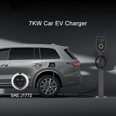 China 3 Phase AC EV Charger SAE J1772 7KW Smart Charging Station with OCPP 1.6 for sale