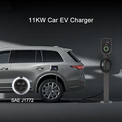 China 11kW AC EV Charger OCPP1.6 SAE J1772 32A 3 Phase Car Charging Station for sale