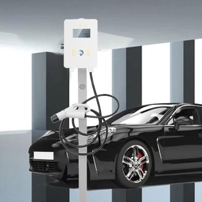 China 55Hz LED Display Home EV Charger 7KW Intelligent AC Charging Stations for sale