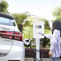 China 7KW 220VAC Home EV Charger IP54 Sheet Metal Shell with 4.3 Touch Screen for sale