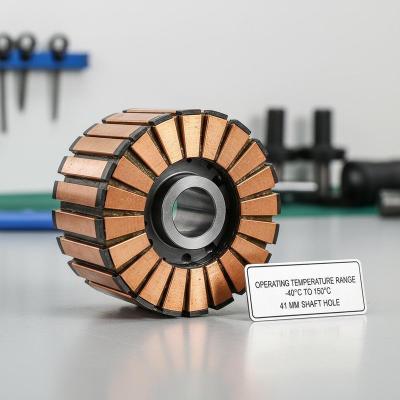 China 40°C To 120°C Starter Motor Commutator Electrolytic Copper Ray Material Segment Thickness 2 Mm Durable Performance for sale