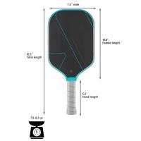 China Custom Cold Pressing T700 Carbon Fiber Pickleball Paddle USAPA Approved 16mm PP Honeycomb Core Outdoor for sale