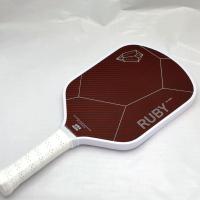 China Higooo Ruby 16mm Carbon Fiber Pickleball Paddle Red Black Kevlar Grip USAPA Approved for sale