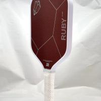 China Higooo Ruby 16mm Carbon Fiber Pickleball Paddle Red Black Kevlar Grip USAPA Approved for sale