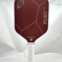 China Higooo Ruby 16mm Carbon Fiber Pickleball Paddle Red Black Kevlar Grip USAPA Approved for sale