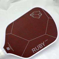 China Higooo Ruby 16mm Carbon Fiber Pickleball Paddle Red Black Kevlar Grip USAPA Approved for sale