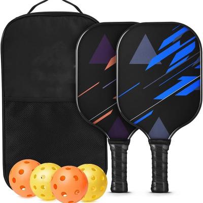 China Fiberglass Face Polypropylene Honeycomb Core Pickleball Paddle 16mm Thickness 260g Weight for sale