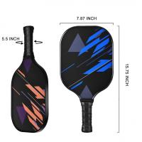 China Fiberglass Face Polypropylene Honeycomb Core Pickleball Paddle 16mm Thickness 260g Weight for sale
