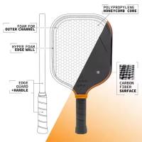 China Higooo Scorpio 3s Professional Player Edition Gen3 16mm T700 Carbon Fiber Pickleball Racket for sale