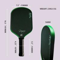 China LONG HIGOOO Pickleball Paddle 16mm Thermoformed Titanium Foam Core Hybrid Power Serrated with Cover for sale