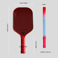 China HIGOOO ZHUQUE 16mm TechFlex Power TFP Core Red Kevlar Pickleball Paddle with Free Cover for sale