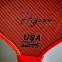China HIGOOO ZHUQUE 16mm TechFlex Power TFP Core Red Kevlar Pickleball Paddle with Free Cover for sale