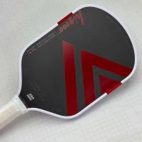 China HIGOOO Carbon Fiber Pickleball Paddle 16mm Core Red Gray Geometric Design for sale