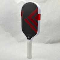 China HIGOOO Carbon Fiber Pickleball Paddle 16mm Core Red Gray Geometric Design for sale