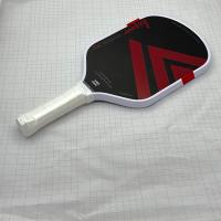 China HIGOOO Carbon Fiber Pickleball Paddle 16mm Core Red Gray Geometric Design for sale