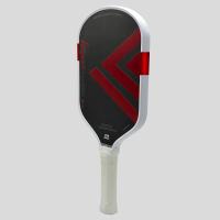 China HIGOOO Carbon Fiber Pickleball Paddle 16mm Core Red Gray Geometric Design for sale