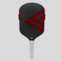 China HIGOOO Carbon Fiber Pickleball Paddle 16mm Core Red Gray Geometric Design for sale