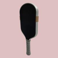 China HIGOOO Custom Carbon Fiber Pickleball Paddle 14mm 16mm Electroplated Shiny Edge Elongated Design for sale