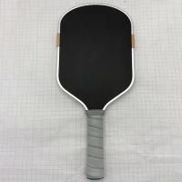 China HIGOOO Custom Carbon Fiber Pickleball Paddle 14mm 16mm Electroplated Shiny Edge Elongated Design for sale