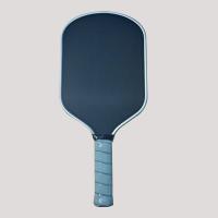 China HIGOOO Custom Pickleball Paddle 14mm 16mm Electroplated Shiny Edge Metal Carbon Fiber Construction for sale