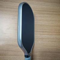China HIGOOO Custom Pickleball Paddle 14mm 16mm Electroplated Shiny Edge Metal Carbon Fiber Construction for sale