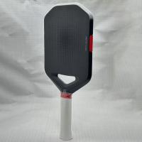 China Aerodynamic Edgeless Carbon Fiber Pickleball Paddle 16mm Full Foam Core 416mm Length for sale