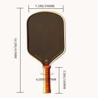 China Bread and Butter Loco Pickleball Paddle 16mm Dual-Density Foam Core Raw Carbon Fiber Elongated for sale