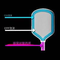 China Bread and Butter Loco Pickleball Paddle 16mm Dual-Density Foam Core Raw Carbon Fiber Elongated for sale