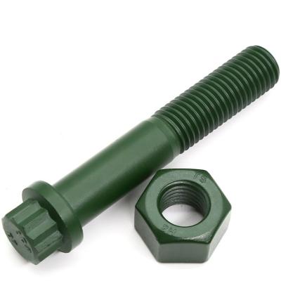 China 10.9 TFLON Hex Flange Bolts XYLAN Coated 12 Point M16 Flange Bolt for sale