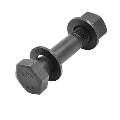 China Zinc Plating Black Color Heavy Hex Structural Bolts 3/4 ASTM A325 for sale