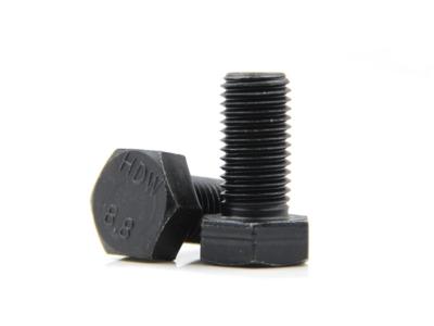 China High Strength DIN933 M8 Grade 8.8 Black Full Thread Hex Bolt for sale