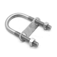 China Carbon Steel Grade 8.8 M16 Zinc Plated Pipe Bracket U Bolt Full Thread for sale