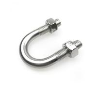 China Carbon Steel Grade 8.8 M16 Zinc Plated Pipe Bracket U Bolt Full Thread for sale
