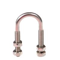 China Carbon Steel Grade 8.8 M16 Zinc Plated Pipe Bracket U Bolt Full Thread for sale
