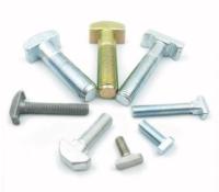 China Grade 8.8 M16 SAE GRADE 5 1/2 Inch full threaded  T Head Bolt Zinc Plated for sale