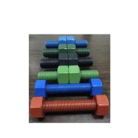 China PTFE Xylan 1424 Coated Threaded Stud Bolt A193 Grade B16 for sale
