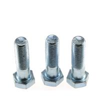 China SAE J429 Grade 2 Galvanized Hex Cap Screw Partially Threaded for sale