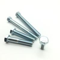 China ASME/ANSI B 18.2.1 SAE J429 Grade 5 Hex Head Bolts Fully Threaded Zinc Plated for sale